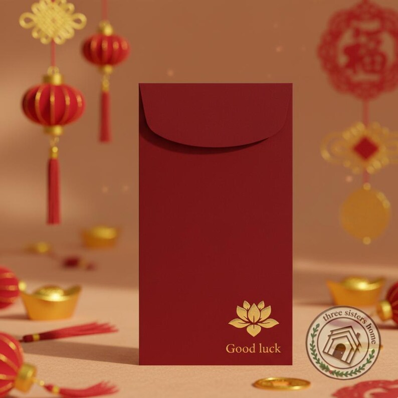 Cash Envelopes- Lucky Money – Double Happiness Red Pocket(2pcs) -good ...