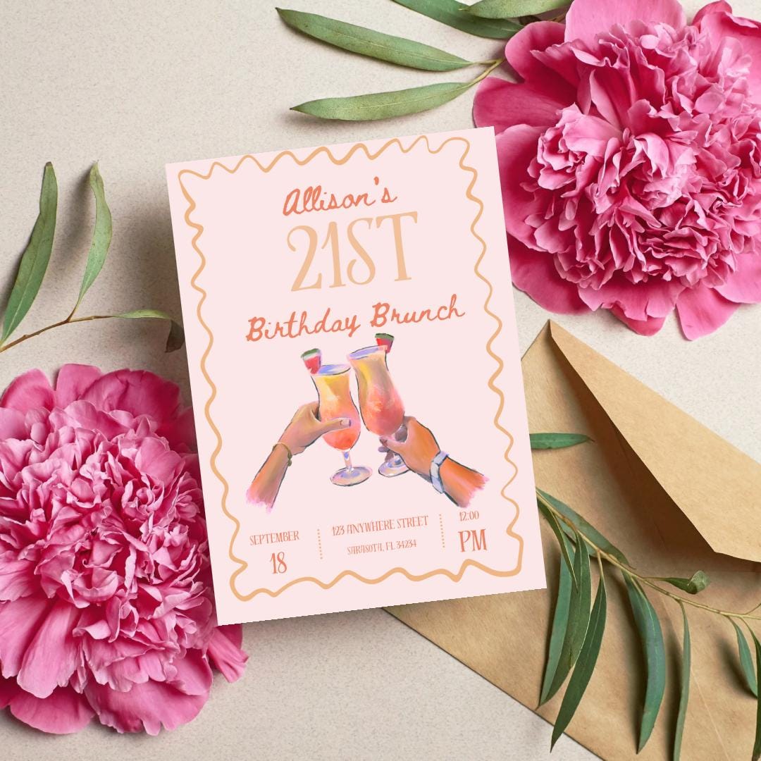 Customizable Digital Birthday Invitation - Etsy
