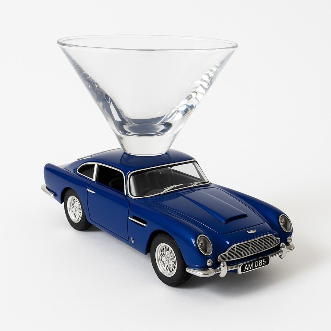 Aston Martin Martini Glass - Blue - Etsy