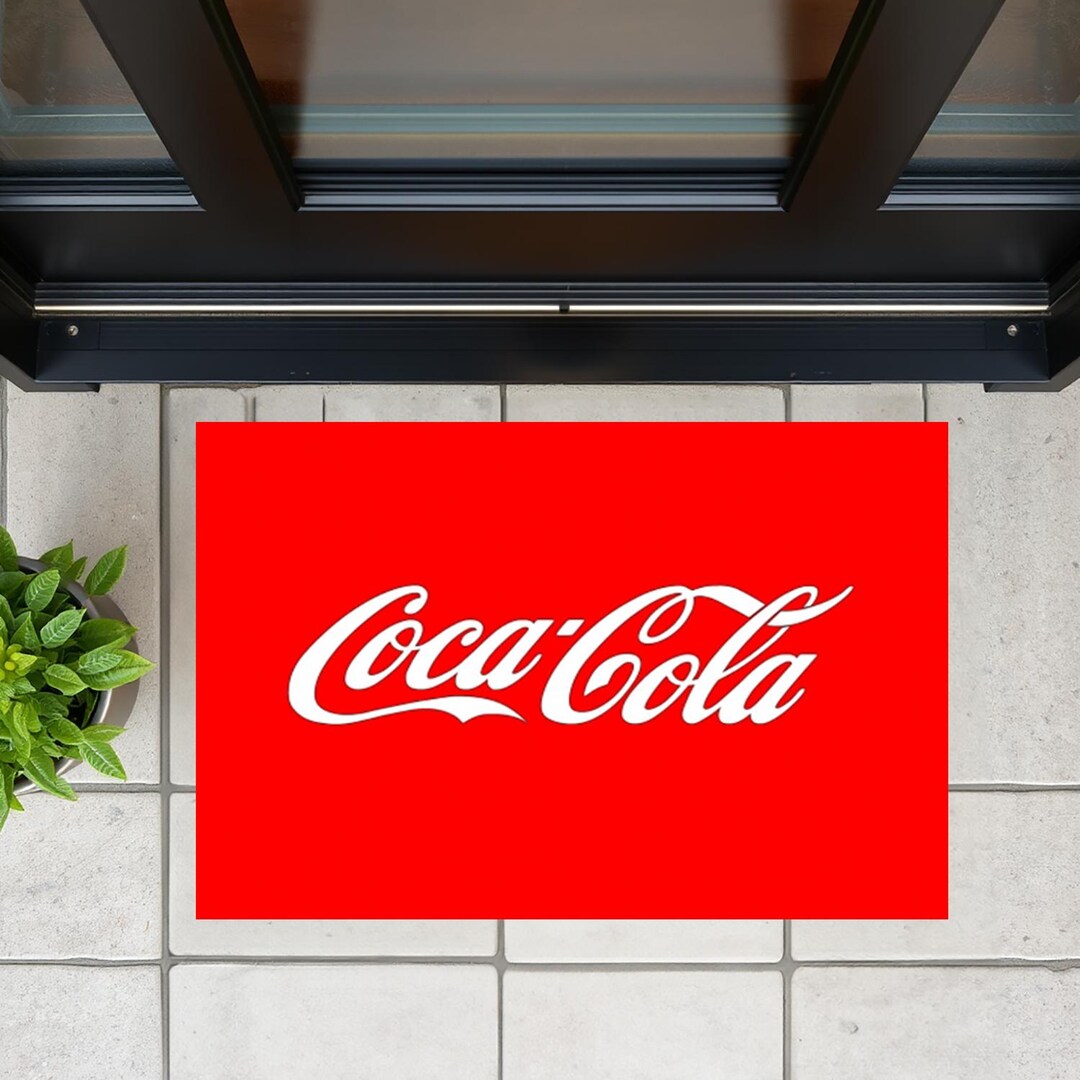 Coca Cola Retro Door Mat: 3D Printed Vintage Style Entry Rug, Classic ...