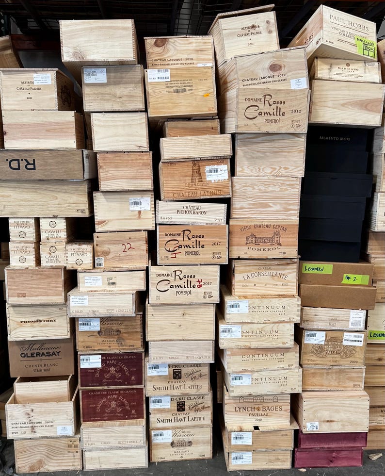 1 Random Wooden Wine Box Crate. 3 Bottle. BOX ONLY. Collectible - Etsy