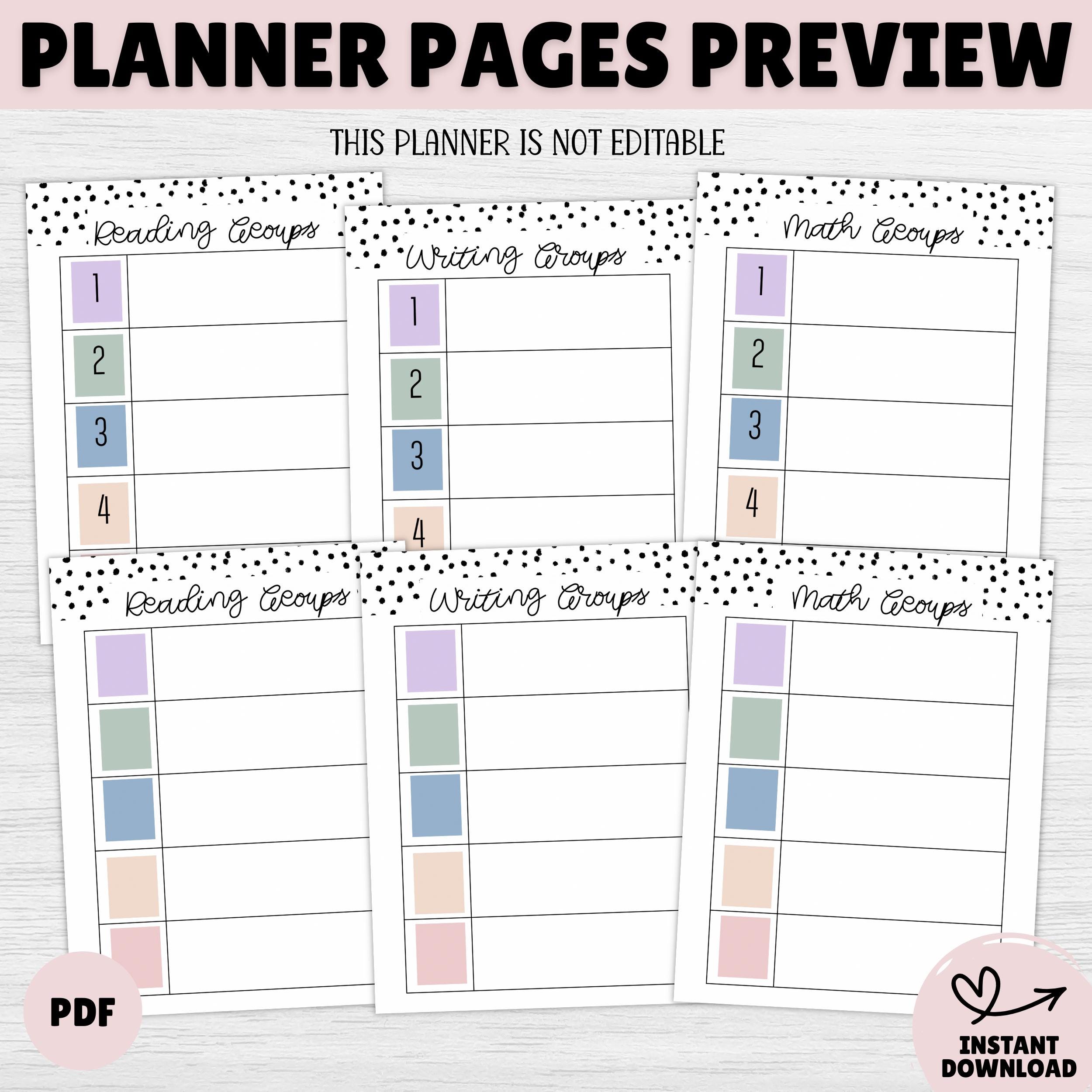 Teacher Planner | Weekly & Monthly Lesson Planner, Classroom Organizer ...