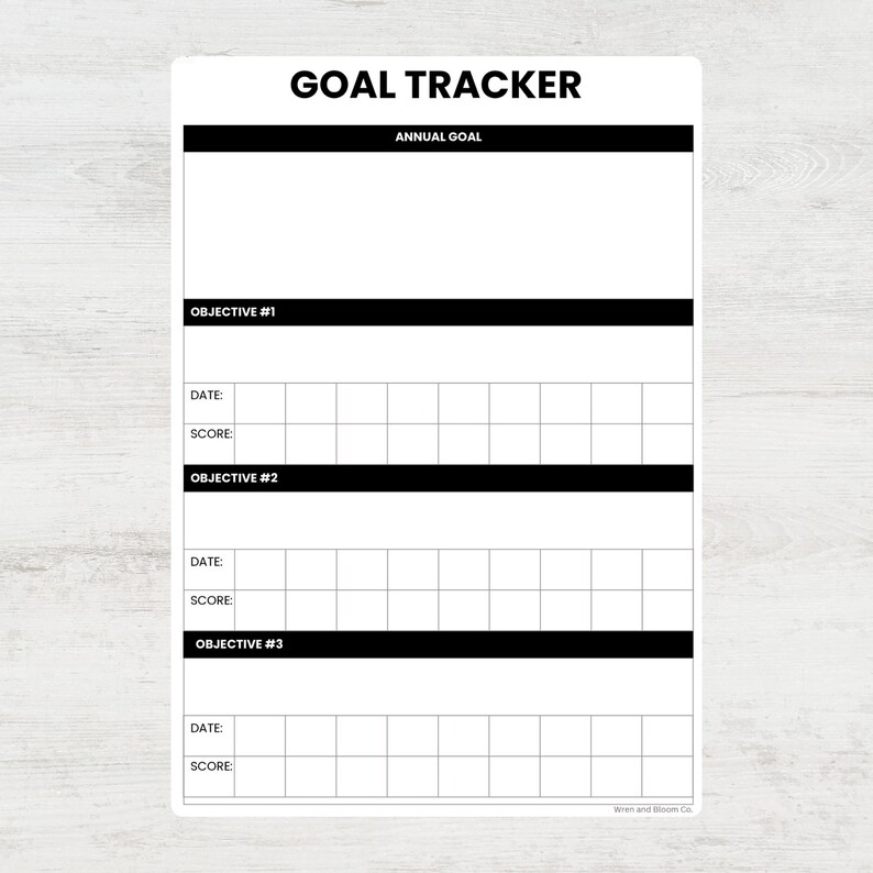 IEP Goal Tracker Bundle-3 Printable Worksheets -IEP Progress Monitoring ...