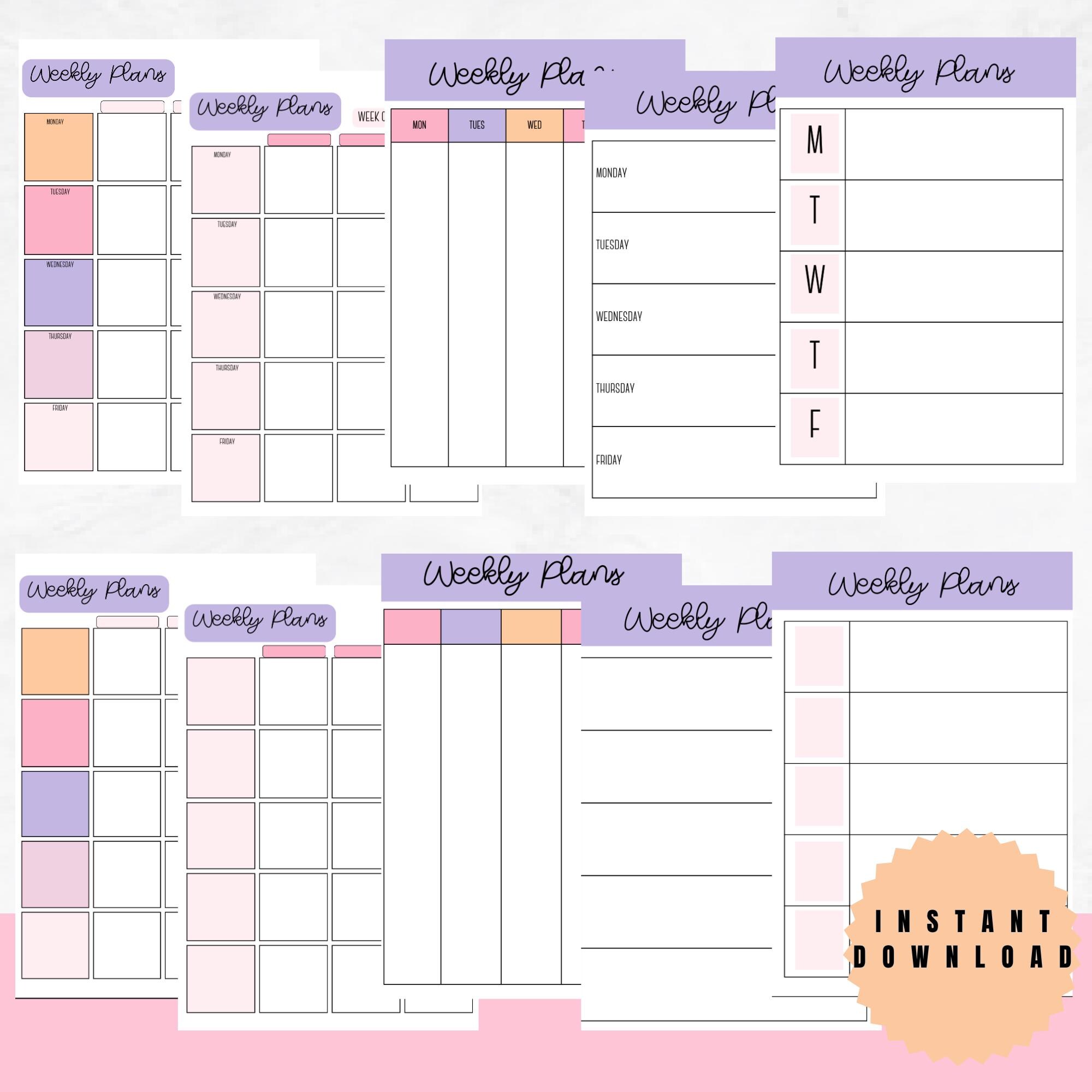 Pastel Teacher Planner: Printable Lesson Plans, Calendar & Attendance ...