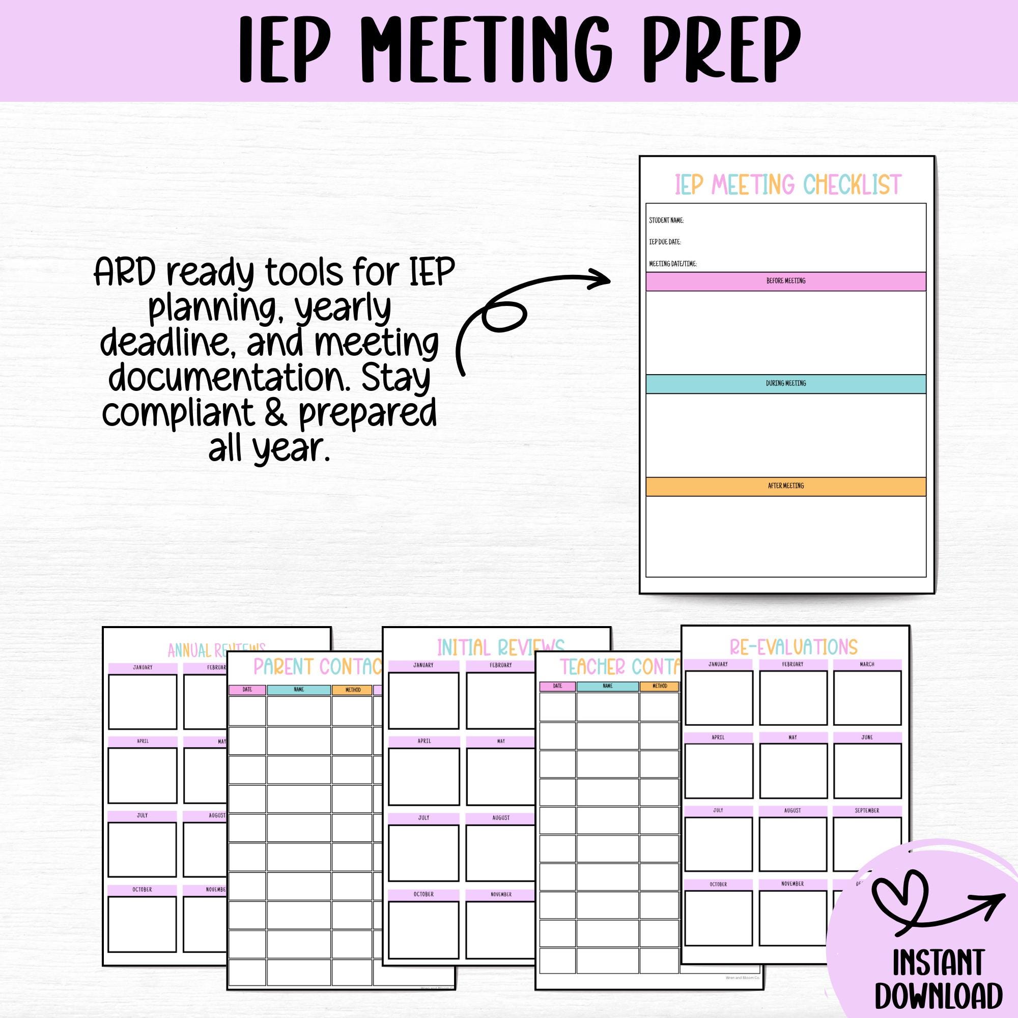 Special Education Teacher Planner, IEP Caseload Planner, SPED Binder ...