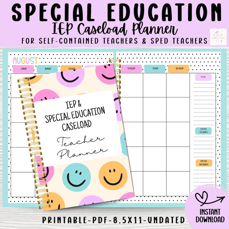 Sped Calendar Binder - Etsy