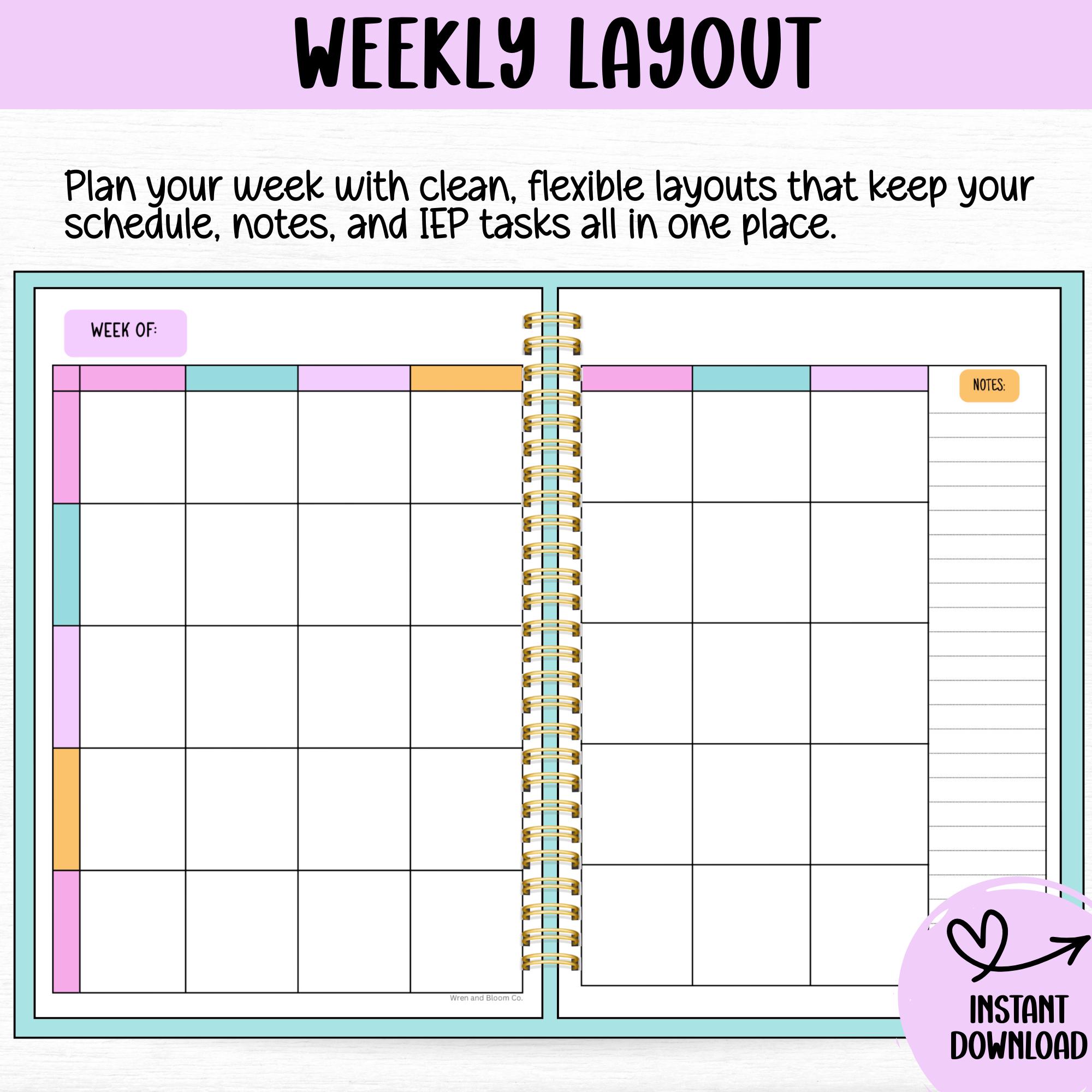 Special Education Teacher Planner, IEP Caseload Planner, SPED Binder ...