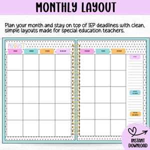 Special Education Teacher Planner, IEP Caseload Planner, SPED Binder ...