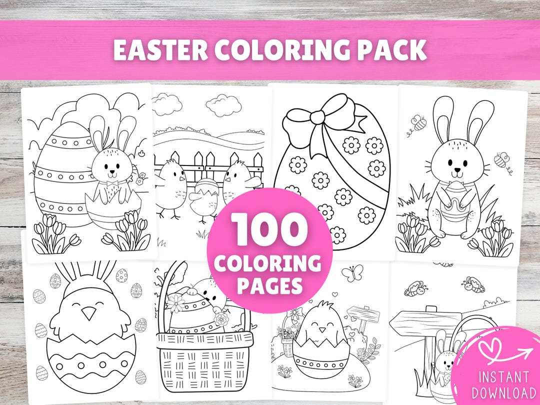 Easter Coloring Pages Printable | Bunny, Chick & Egg Coloring Sheets ...