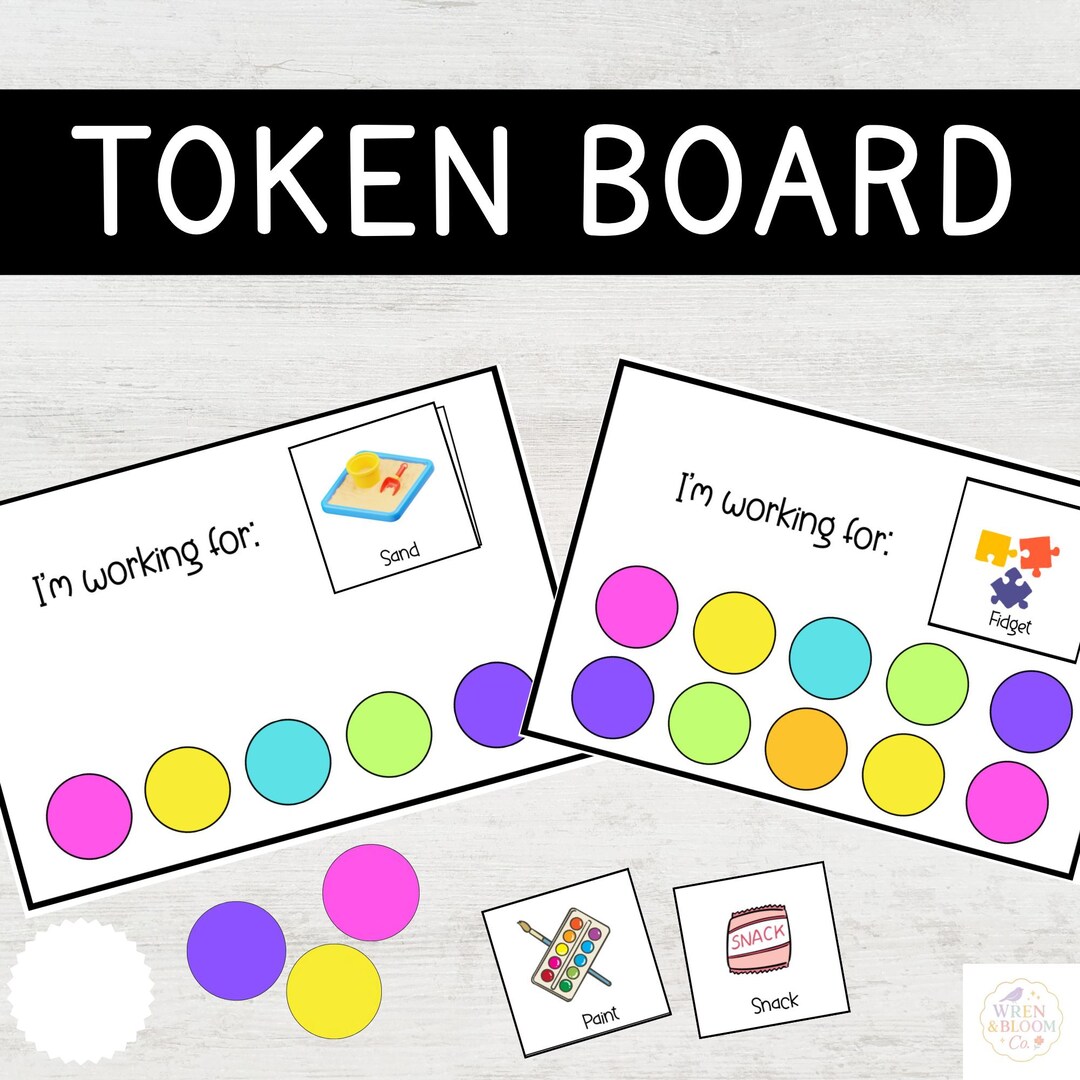Bright Token Board System-kids Reward Chart-reward Chart-behavior Chart ...