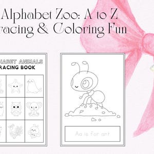 ABC Animal Coloring Pages - Etsy