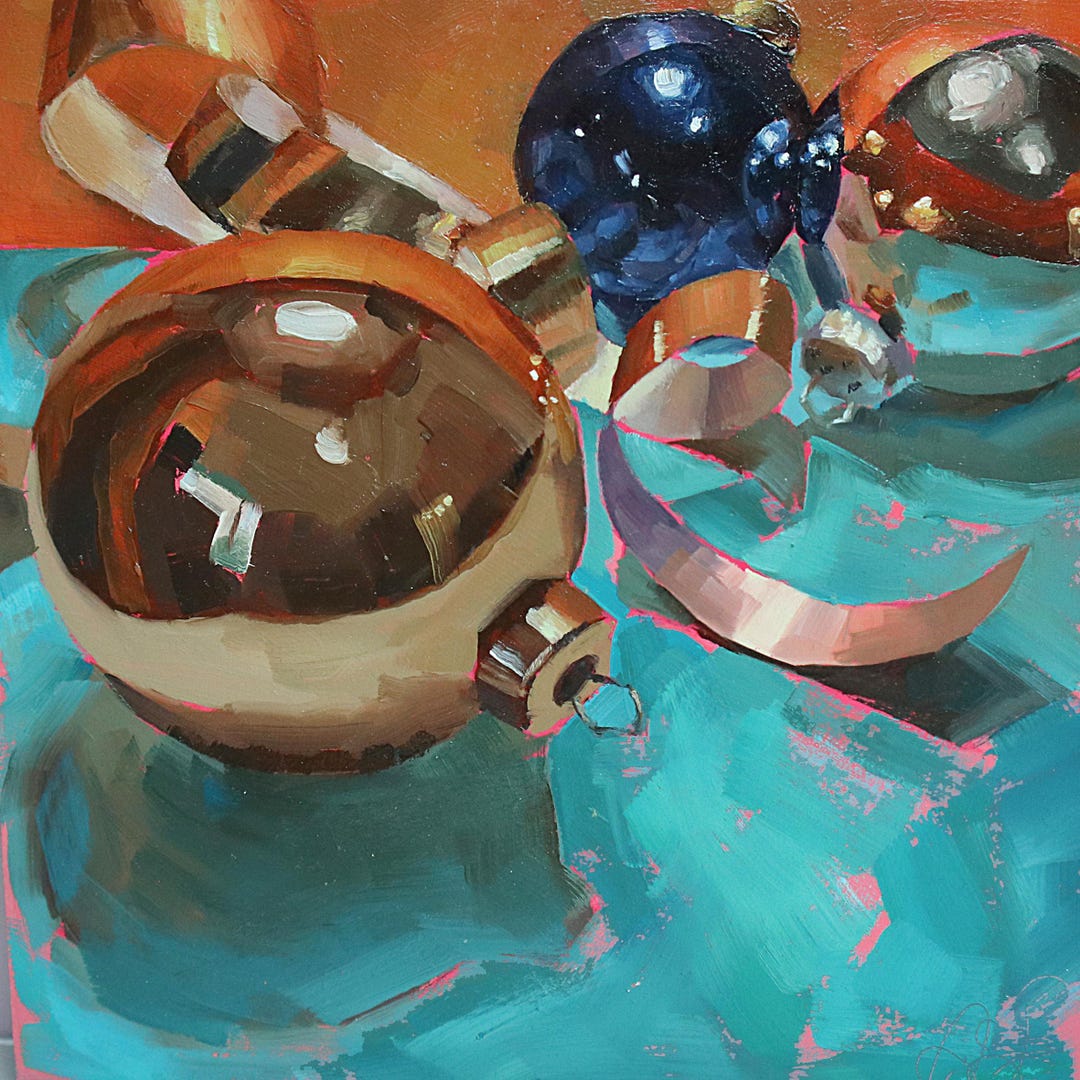 Glimmer and Glow - Original Oil Painting on Wood Panel - Etsy