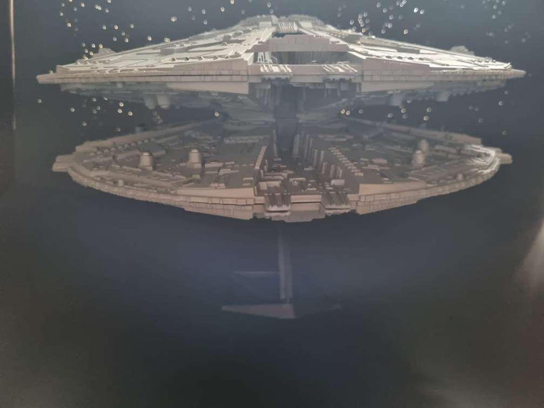 Revell Battlestar Galactica Cylon Basestar Model Kit Assembled ...