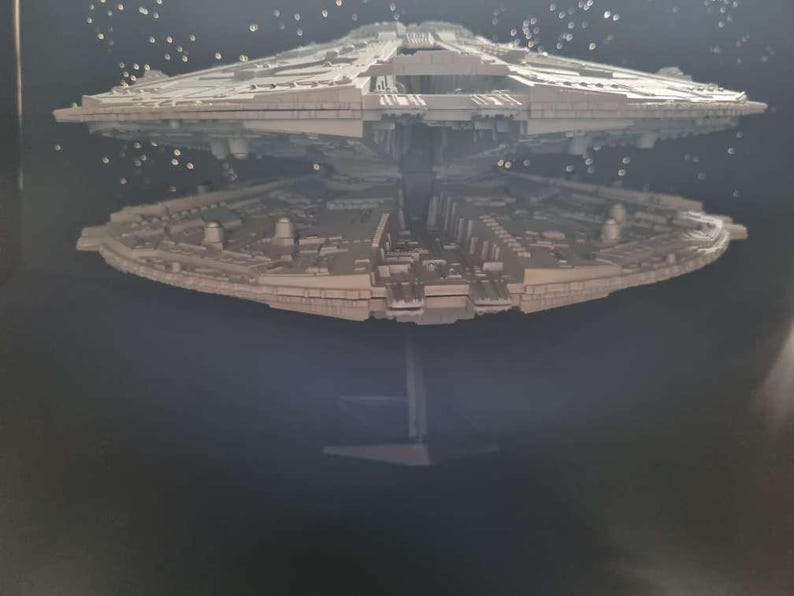 Revell Battlestar Galactica Cylon Basestar Model Kit Assembled ...