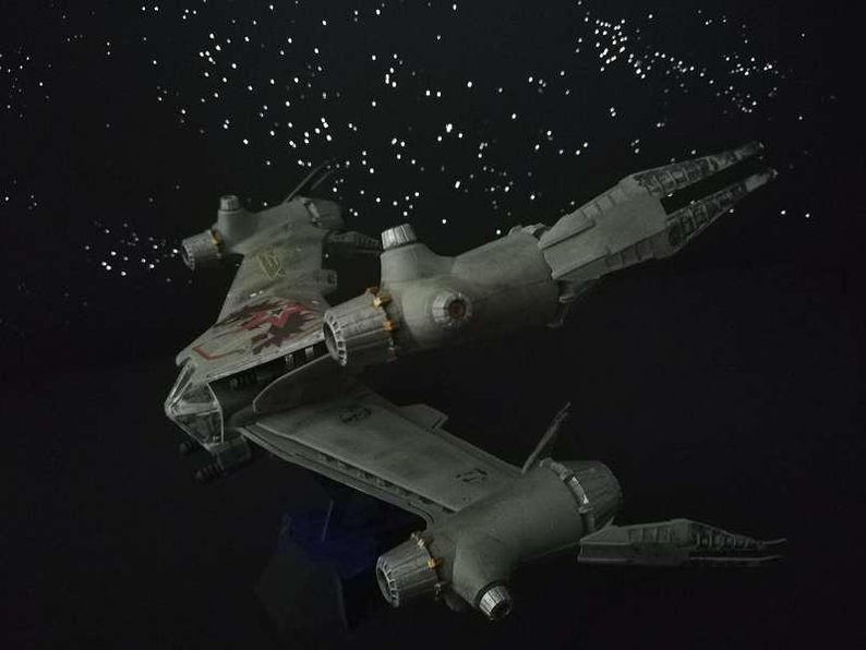 Revell Babylon 5 Star Fury MK1 Model Kit Assembled & Painted - Etsy