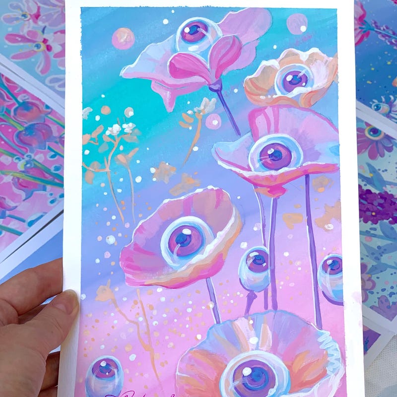 Surreal Gouache - Etsy