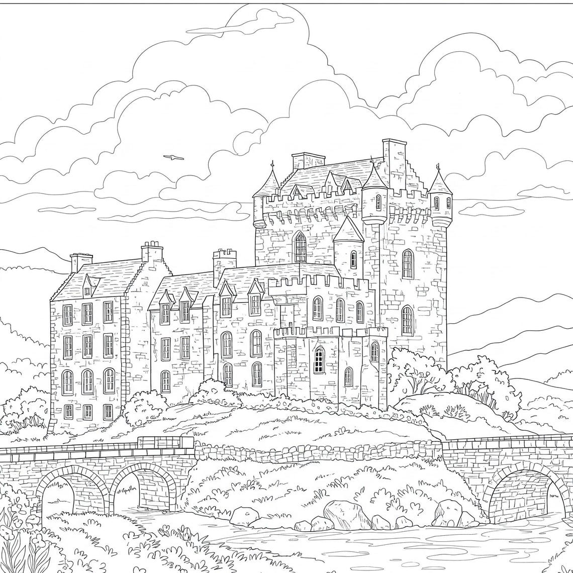 Magical World of Scotland Coloring Pages Bring You on a Journey Through ...