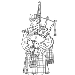 Scotland Coloring Pages: Magical Journey Through Storied Country - Etsy
