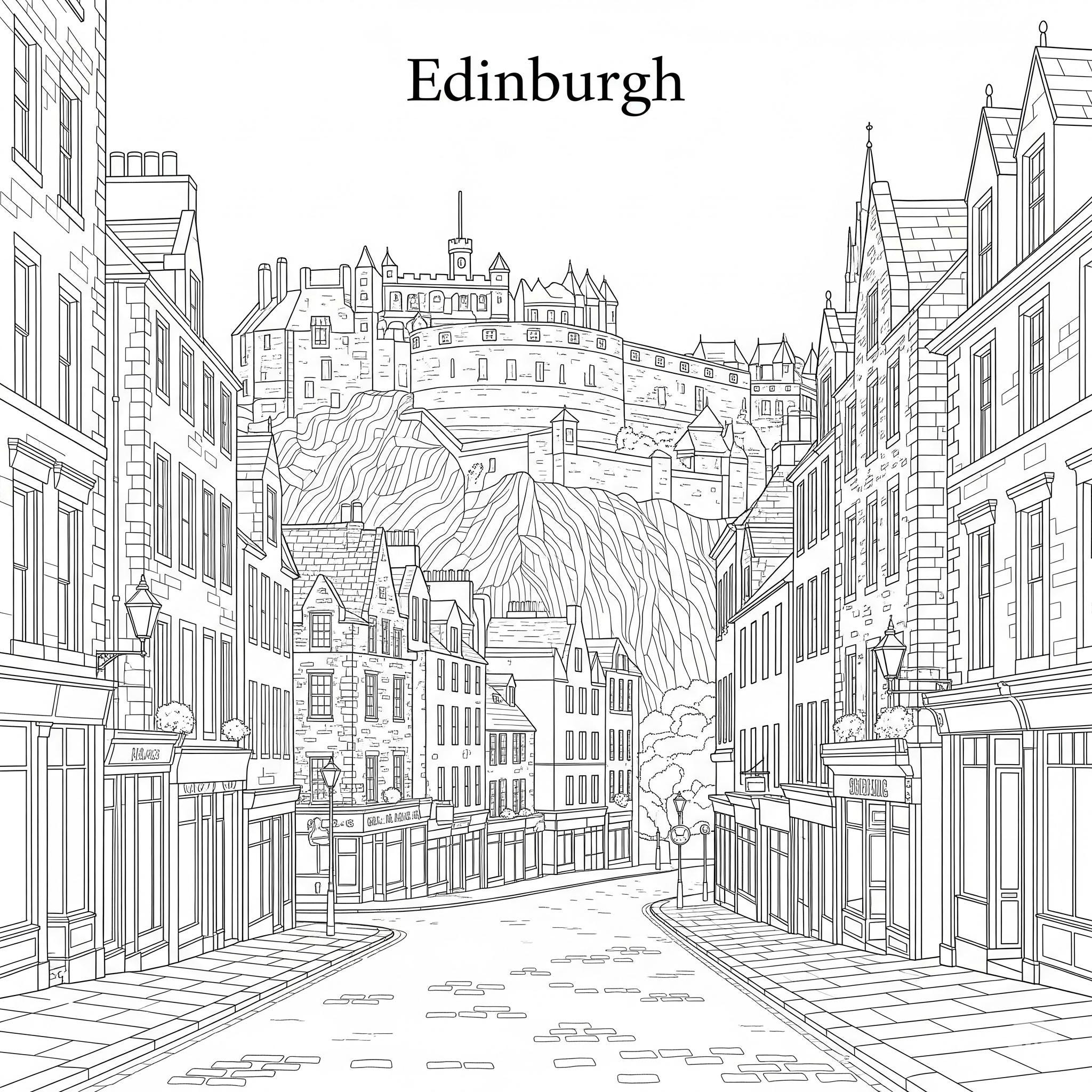 Scotland Coloring Pages: Magical Journey Through Storied Country - Etsy