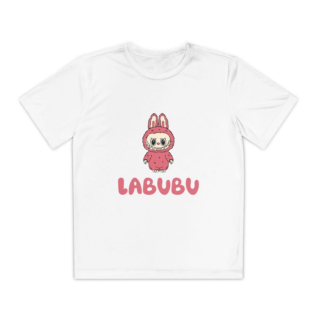 Youth Labubu Graphic Tee, Cute Animal Shirt, Kids Playwear, Birthday ...