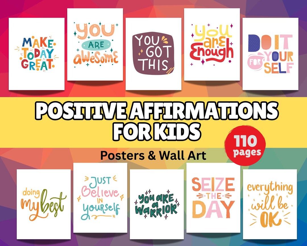 110 Pages Posters & Wall Art for Bedroom and Classroom - Motivational ...
