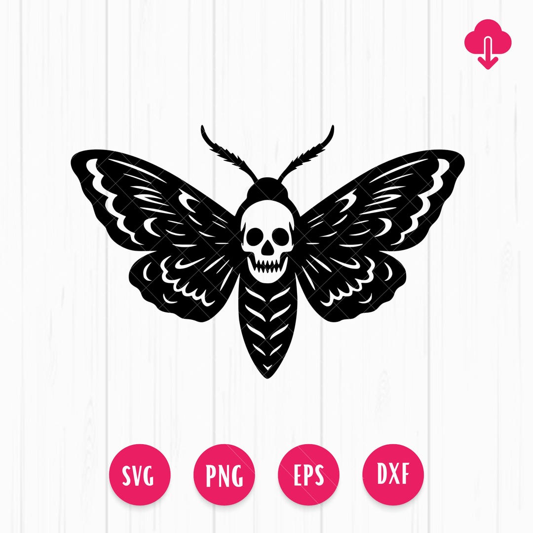 Death Head Moth SVG – Gothic Skull Design (digital Download) - Etsy