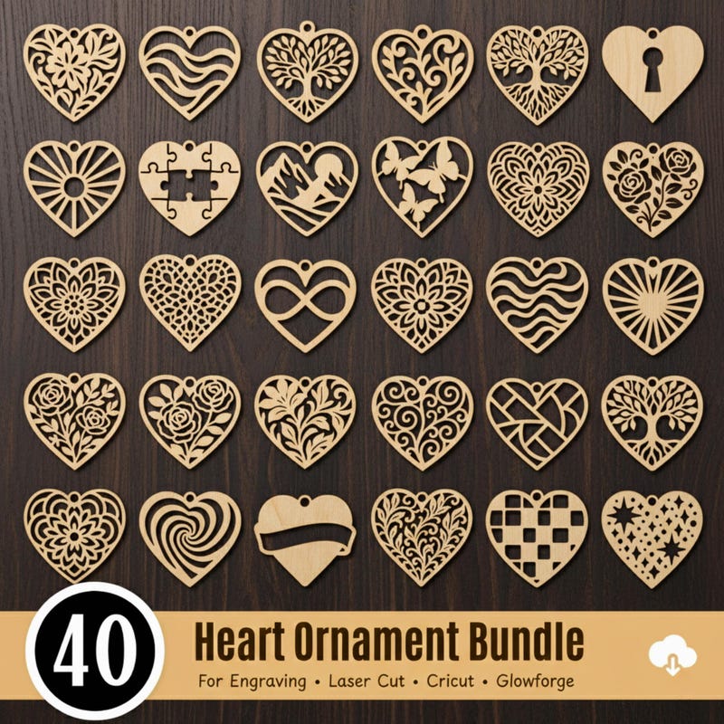 Heart Wood Template - Etsy
