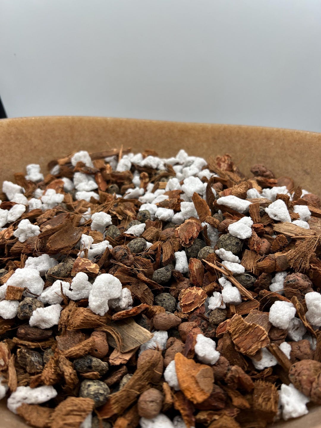 Chunky Houseplant Mix | Premium Aroid Soil Blend With LECA, Orchid Bark ...