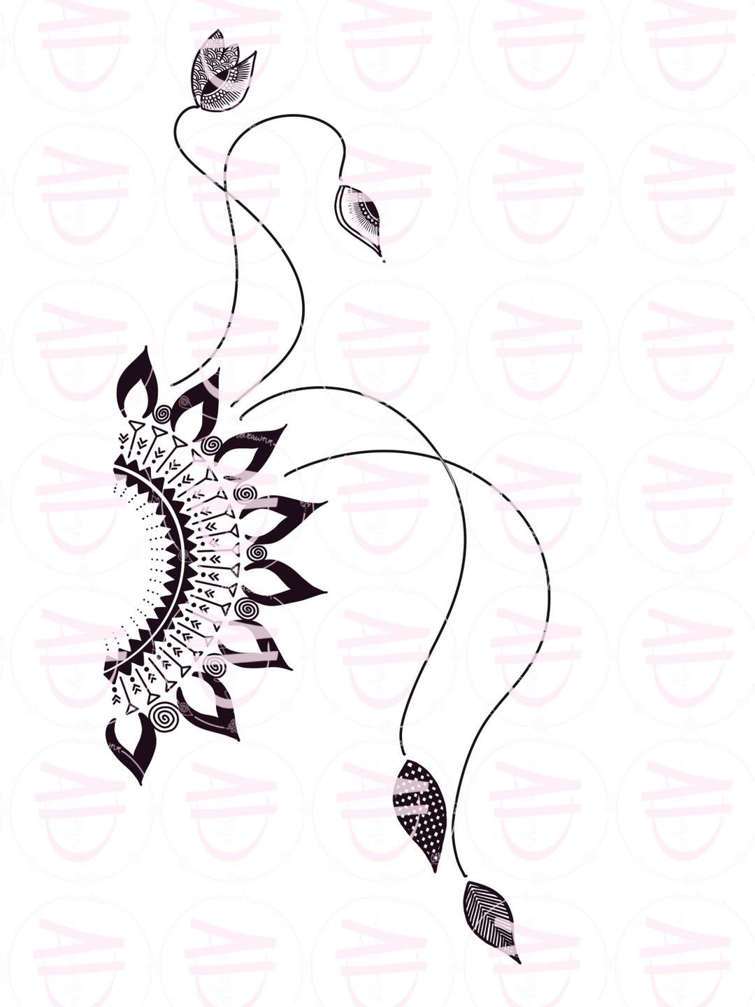 Mandela Flower PNG - Etsy