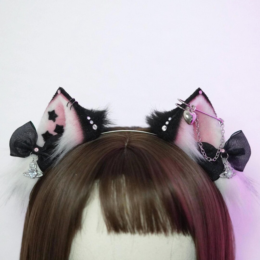Handmade Realistic Cat Ears, Catgirl Costume Ears, Cosplay Accessories ...
