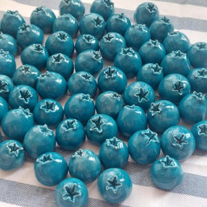 Blueberry Fridge Magnets • Handmade Small Ceramics • Cottagecore ...