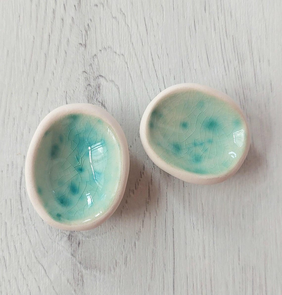 Blue Ceramic Worry Stone • Handmade Calm Stone - Etsy