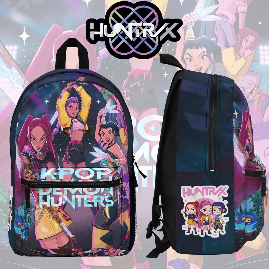 Kpop Demon Hunters Backpack, Huntrix Backpack, Personalized Huntrix Bag ...