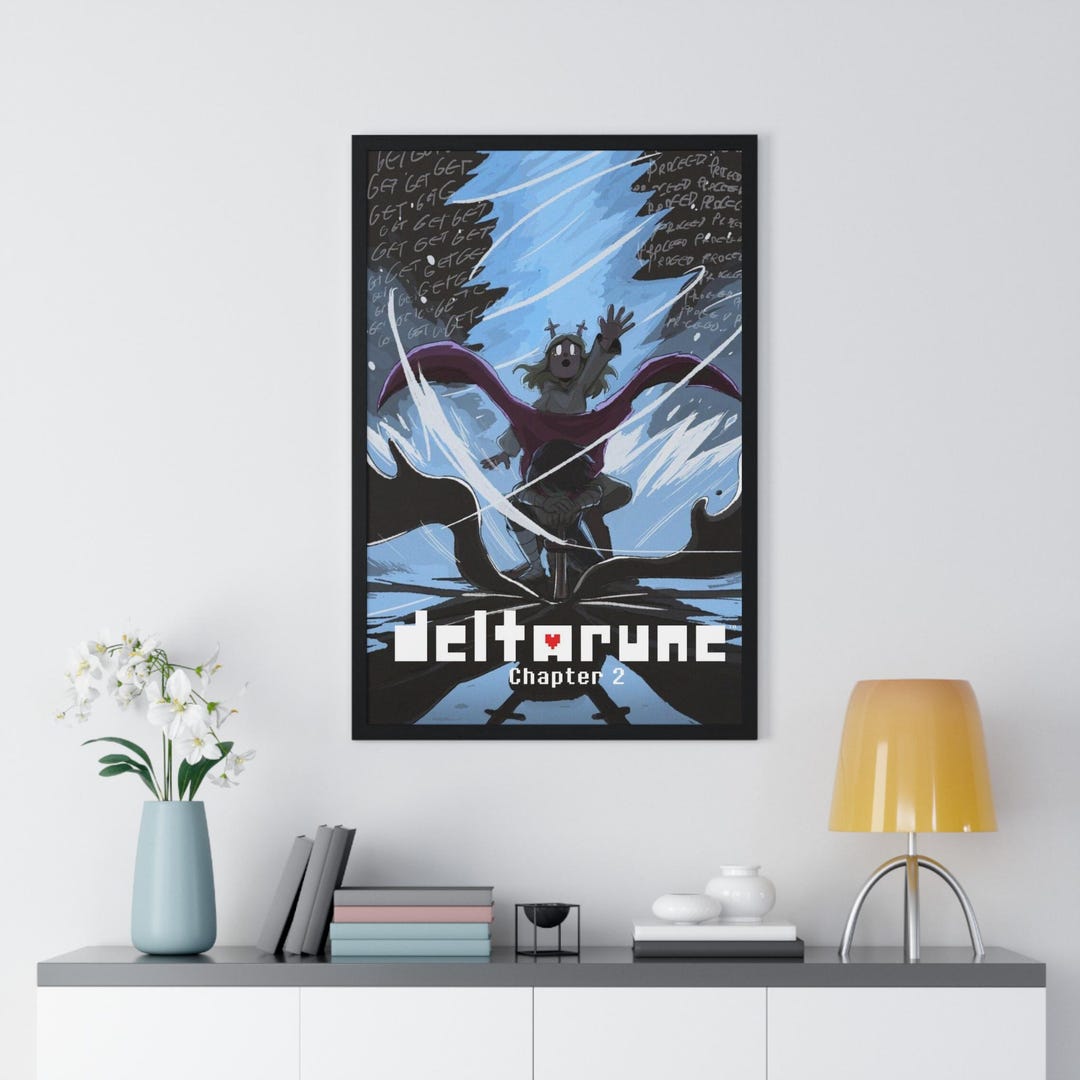 Deltarune Poster | Kris Wall Decor | Rolled Canvas Print | Video Game ...
