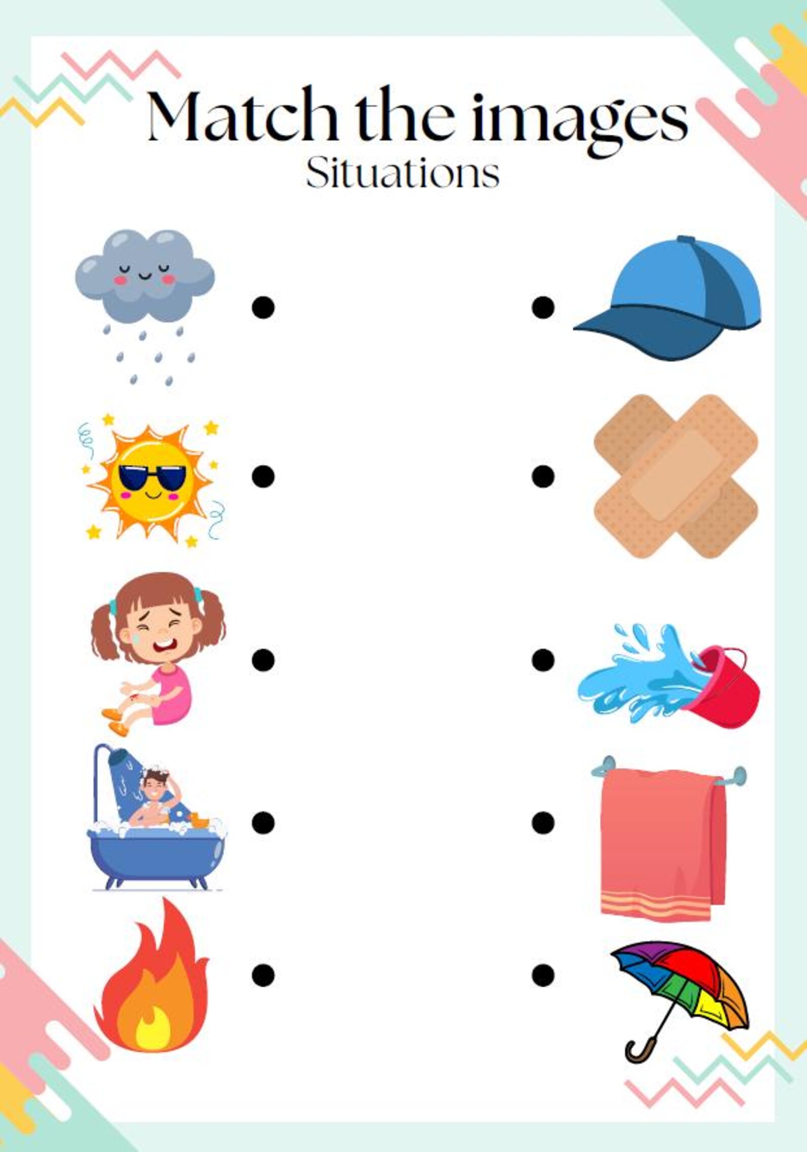 Match the Images - Thinking - Preschool Activities - Professions ...
