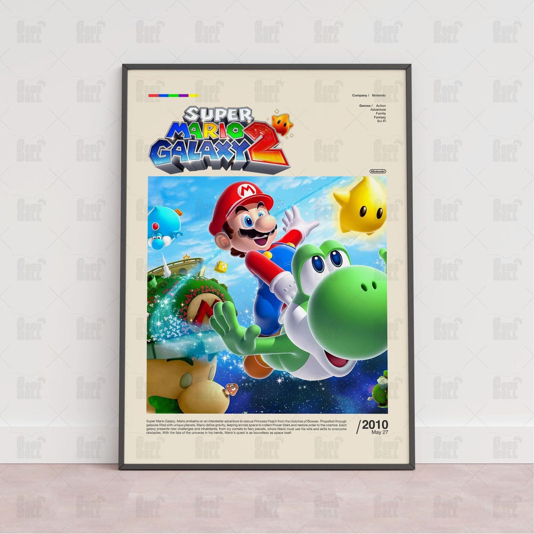 Super Mario Party 2 Poster, Gaming Room Poster, Gaming Wall Poster ...