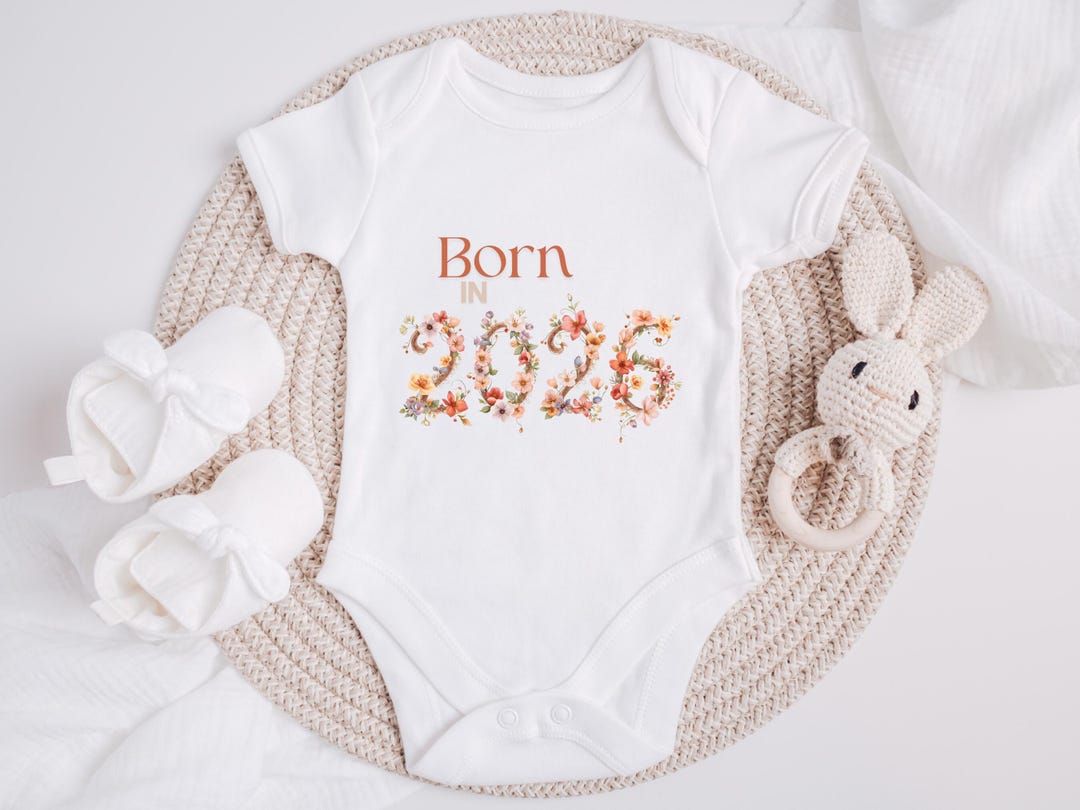 Born in 2026 Baby Vest - Etsy UK