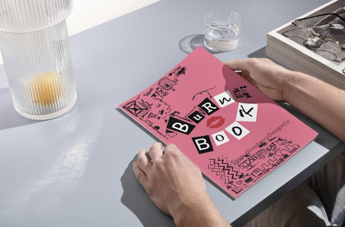Burn Book Notebook Cover Printable Digital Download for A5 or Magazine ...