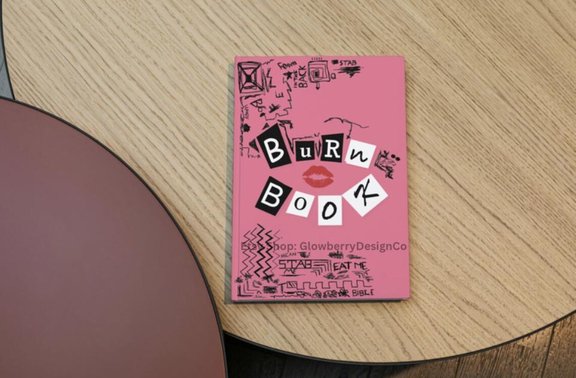 Burn Book Notebook Cover Printable Digital Download for A5 or Magazine ...