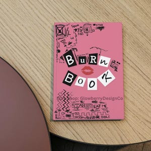 Burn Book Notebook Cover Printable Digital Download for A5 or Magazine ...