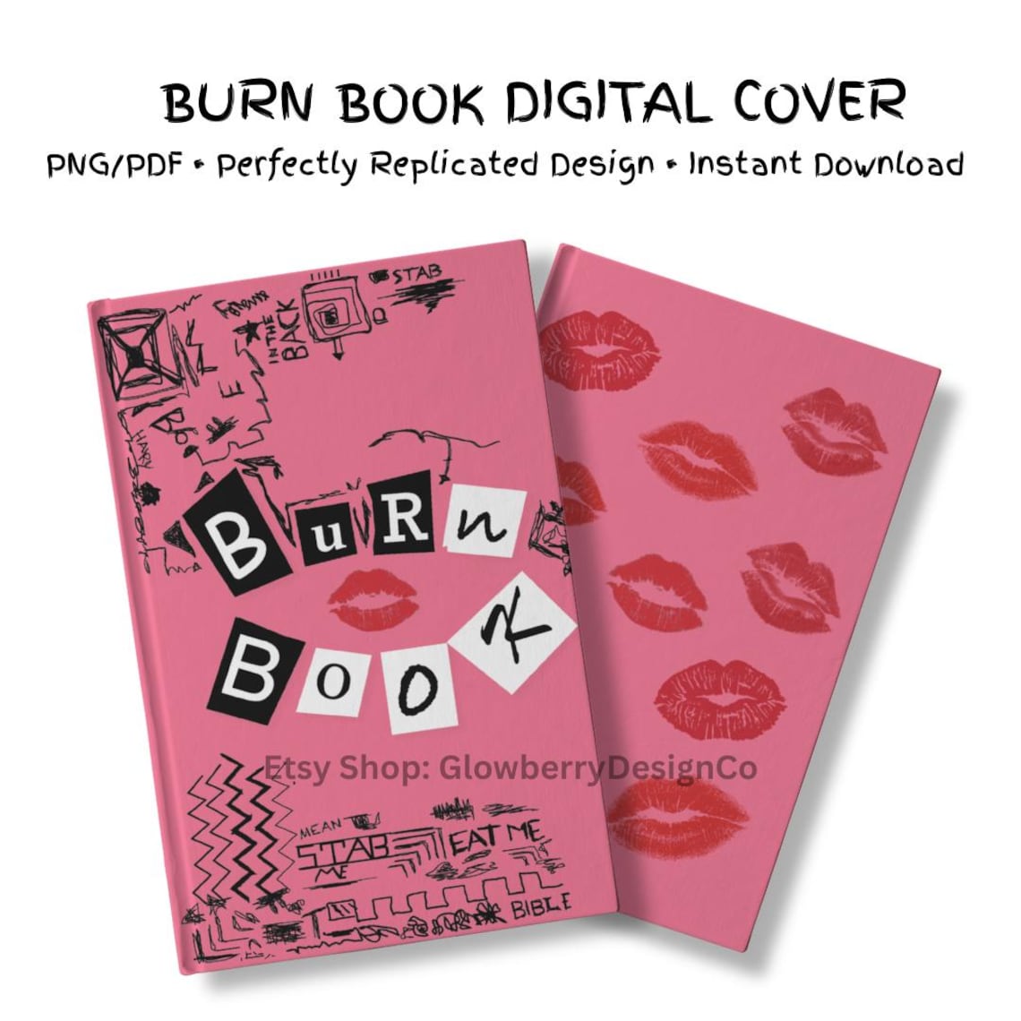 Burn Book Notebook Cover Printable Digital Download for A5 or Magazine ...