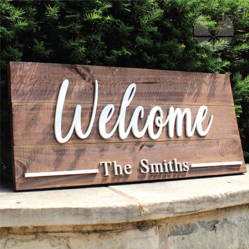 Personalized Wood Family Name Sign | Established Date Wall Decor - Etsy