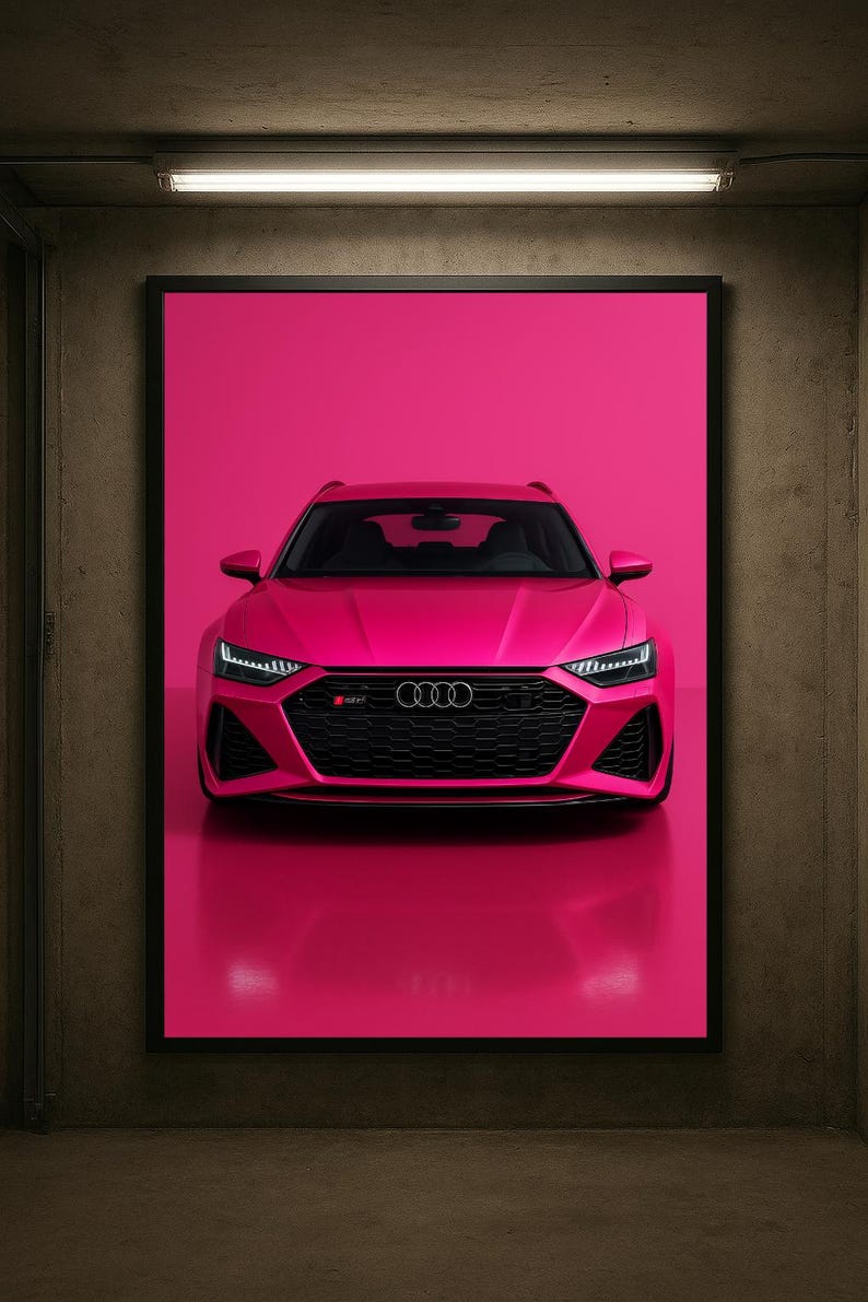 Audi RS6 Avant Poster | Luxury Performance Wagon Wall Art Modern Car ...
