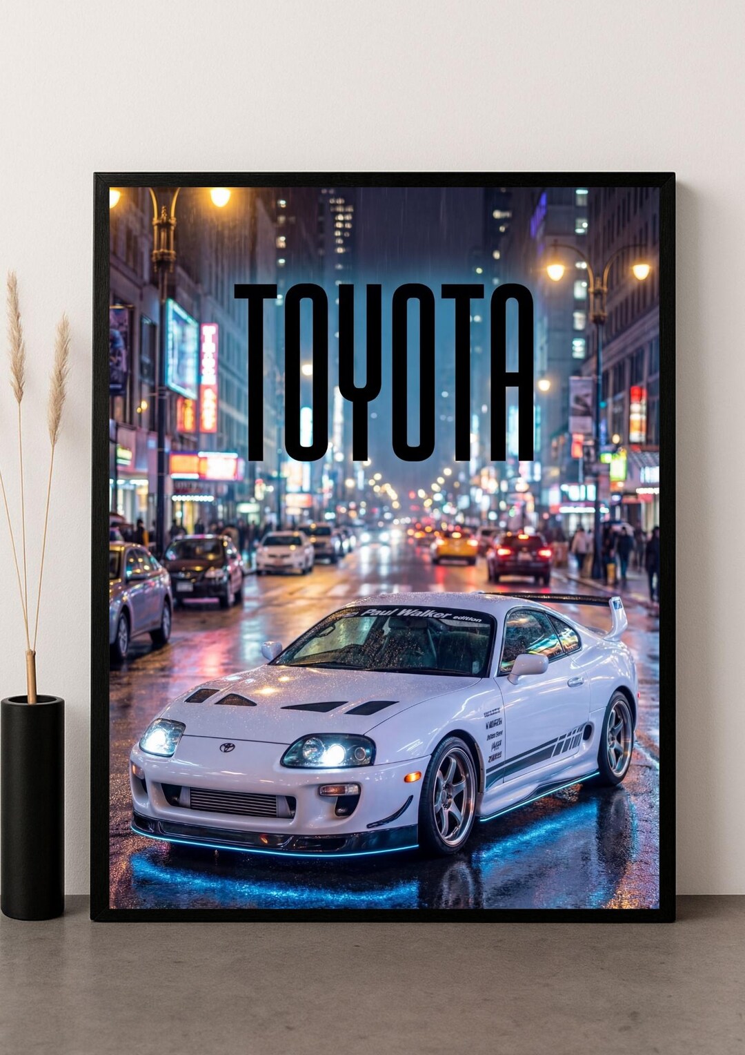 Toyota Supra MK4 Poster JDM Legend A80 Classic 90s Japanese Sports Car ...