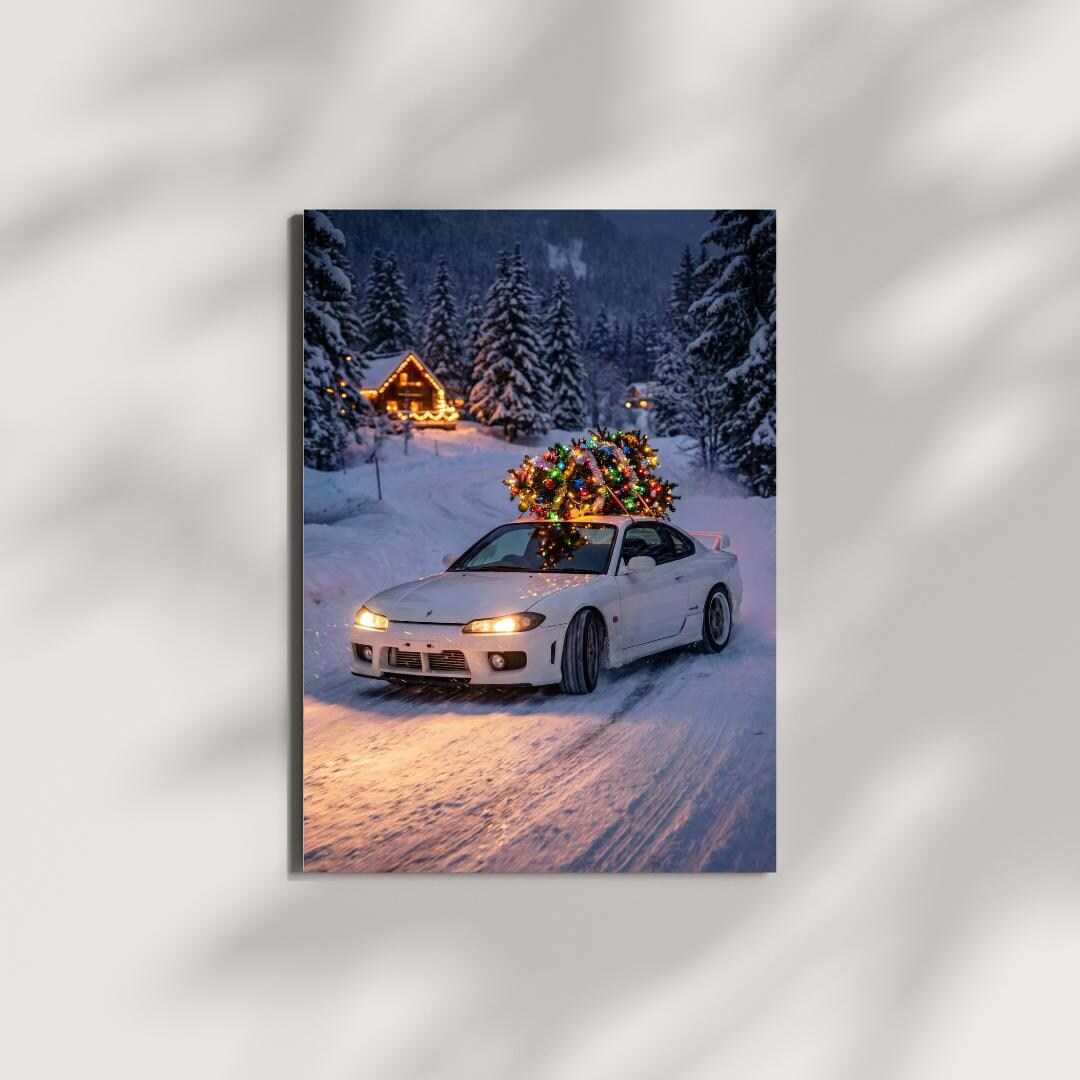 Nissan Silvia Snow Drift Poster – JDM Winter Drift Car Wall Art ...