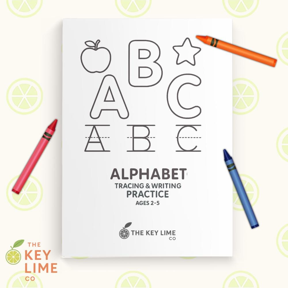 ABC Letter Tracing Workbook Printable | Preschool Writing Practice Ages ...