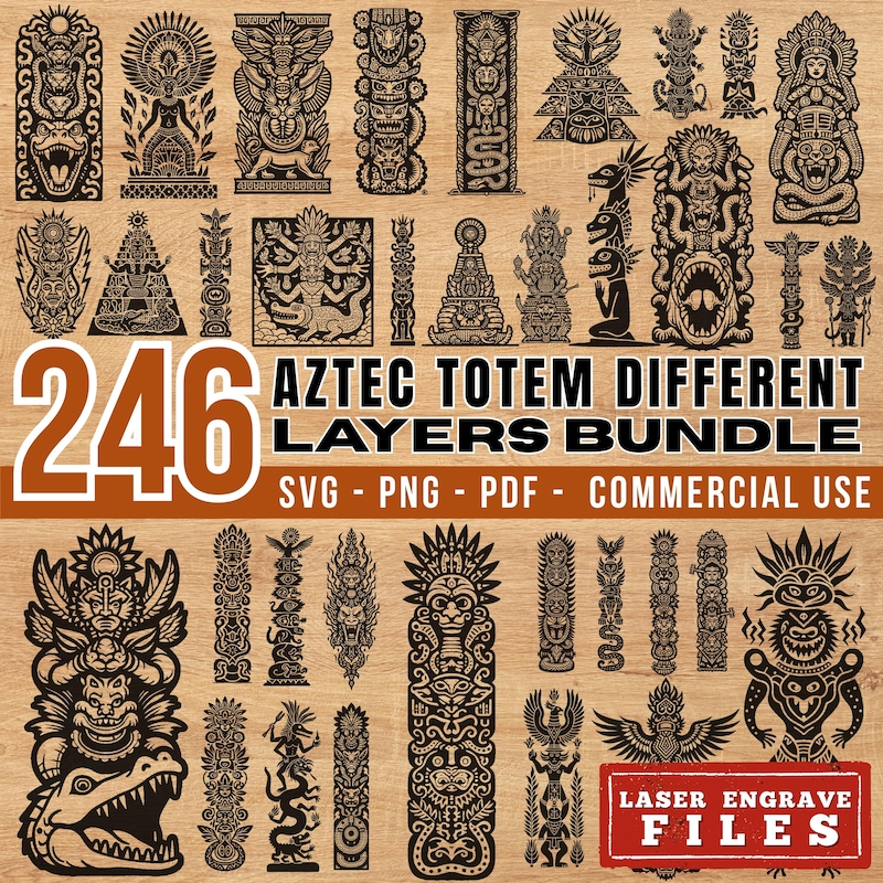 Laser Cut Aztec Template - Etsy UK