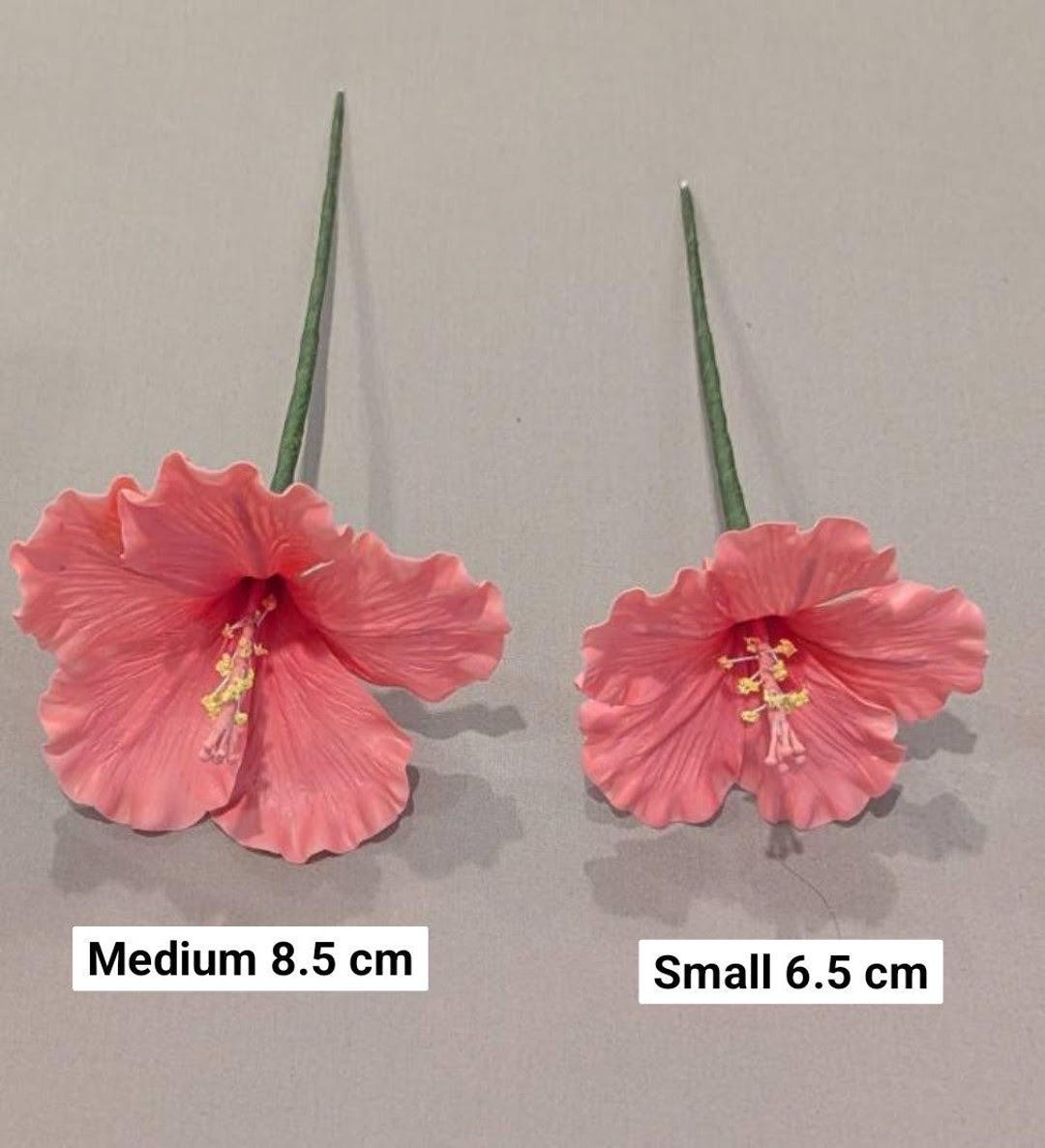 5 Pcs Clay Hibiscus Hair Flower Pick, Hawaiian Hula Dance 2 Sizes - Etsy