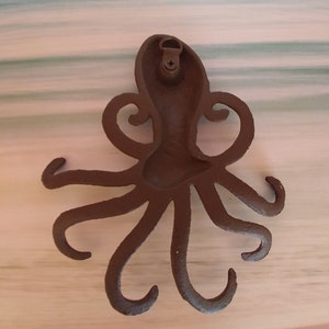 OCTOPUS KEY Hook-octopus Coat Hook-cast Iron-coastal - Etsy