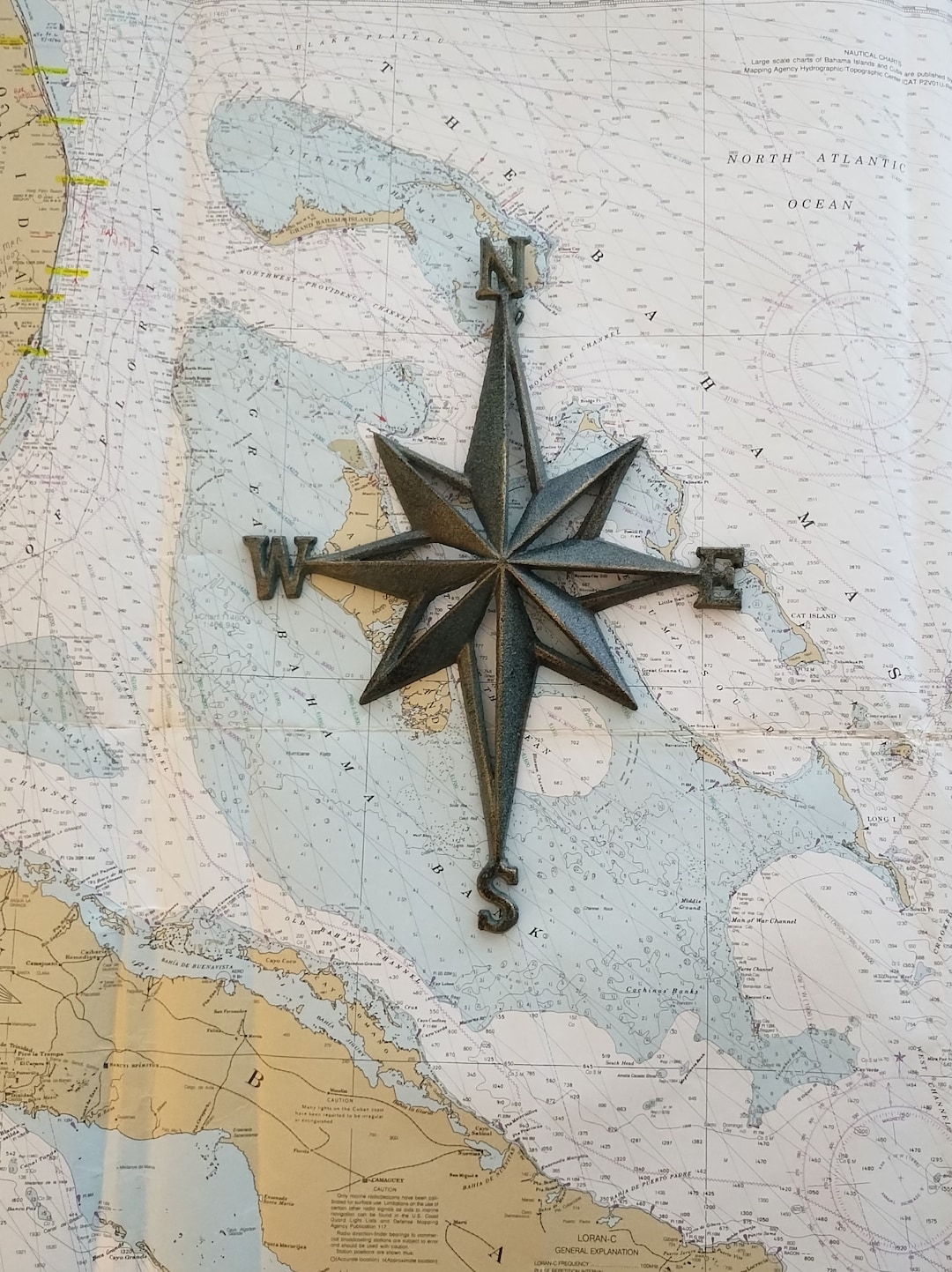 NAUTICAL WALL COMPASS ~ Direction Star ~ Cast Iron ~ Free Shipping - Etsy